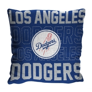 MLB 130 Dodgers Stacked Pillow - Blue - On Sale - Bed Bath & Beyond ...
