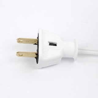 Novelty Lights Heavy Duty Male and Female Plugs, White, 15 Amp Rating ...