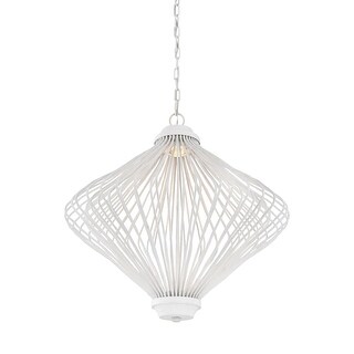 Feiss F3164/2-LED Kellen 2 Light 26" Wide LED Pendant - plaster white ...