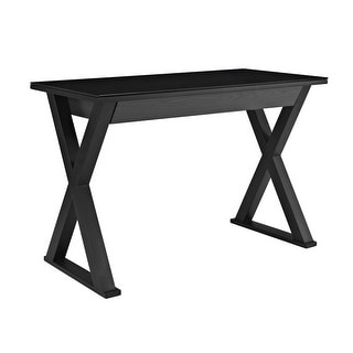 We Furniture Home Office 48in Glass Metal Computer Desk - Bed Bath ...