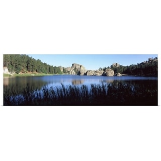 "Trees around the lake, Sylvan Lake, Black Hills, Custer State Park ...