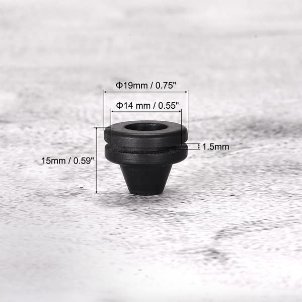Rubber Grommet Mount Dia 14 mm Conical for Wire Protect of Thick Plate ...
