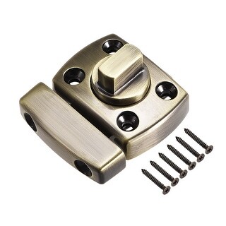 Rotate Bolt Latch, 1-inch Zinc Alloy Security Door Slide Lock (Bronze ...