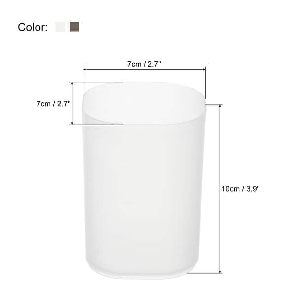 4pcs Pencil Holder Plastic Pen Containers Makeup Desk Organizers, Black ...