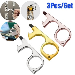 Anti Touch Key Chain No Touch Door Opener Tool with Stylus Hygiene EDC ...
