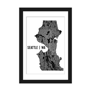iCanvas "Seattle Map" by Mr. City Printing - Bed Bath & Beyond - 37441445