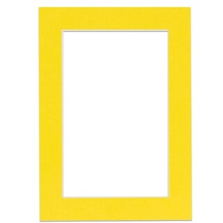 18x24 Mat Bevel Cut for 15x20 Photos - Acid Free Yellow Precut Matboard ...