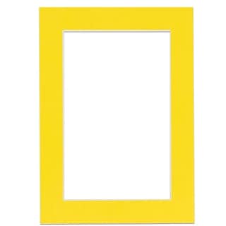 20x30 Mat Bevel Cut for 14x25 Photos - Acid Free Yellow Precut Matboard ...