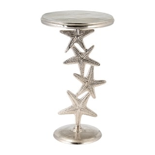 Sagebrook Home Coastal Accent Table Metal Aluminum Sculptural Starfish Base Nautical Inspired ...
