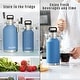 Razorri 64oz Stainless Steel Beer Growler, Double-Wall Vacuum Insulated ...