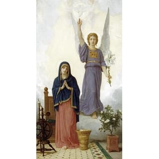 The Annunciation by William-Adolphe Bouguereau Angels Art Print - Bed ...