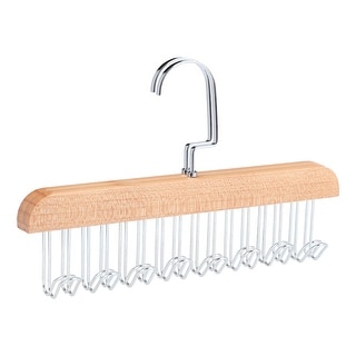 2 Pcs Hangers, Wood Tank Top Hanger with 8 Hooks for Closet Organizer ...