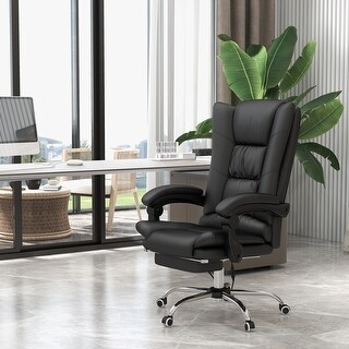 Ergonomic Executive Office Chair Massage Recliner Chair Computer Desk ...