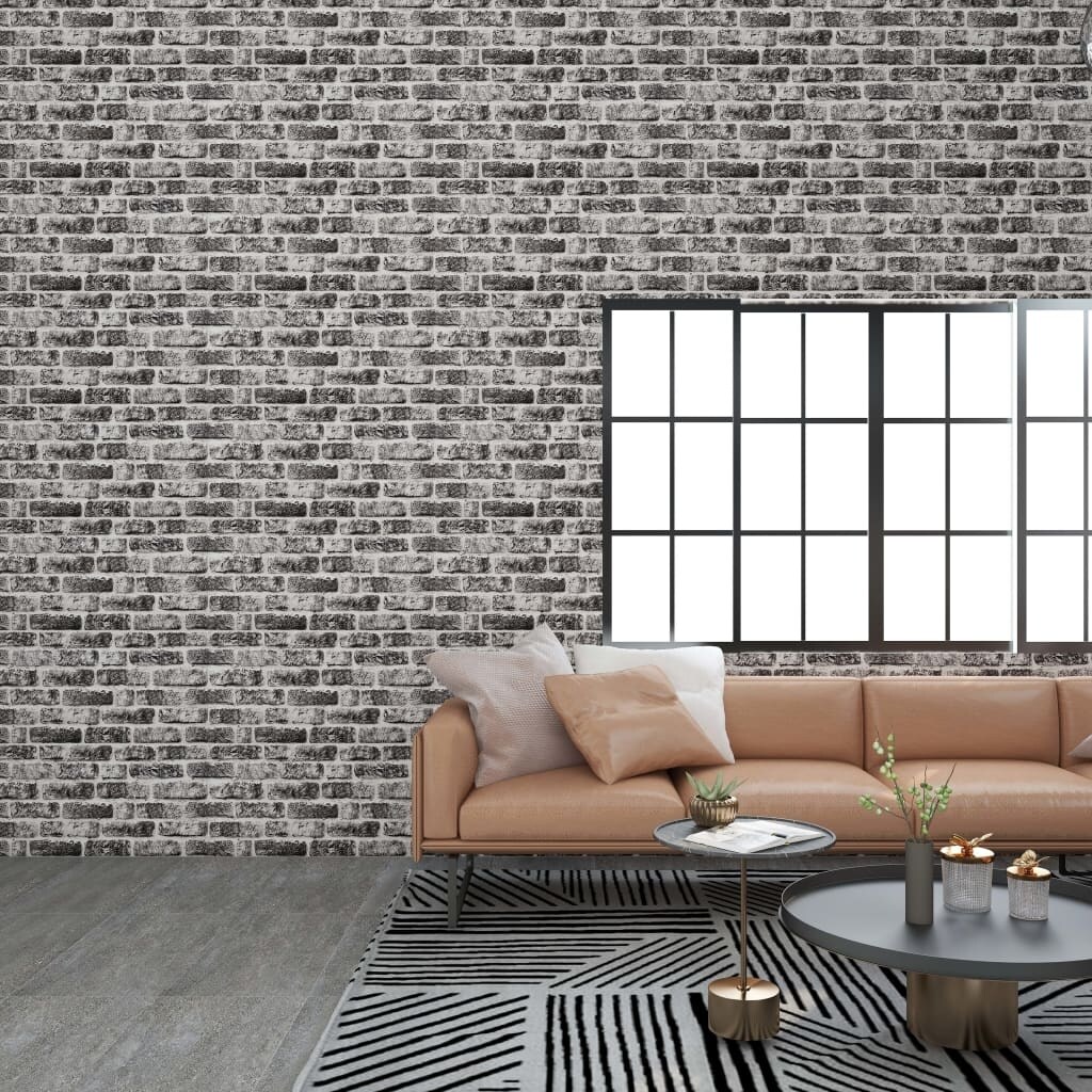 dark brick wall panels