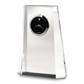 Curata Curata Paragon Tapered Optical Crystal Quartz Table Clock - Bed ...