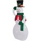LED Lighted and Animated Tipping Hat Snowman Outdoor Christmas Figure ...