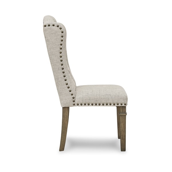 Signature Design by Ashley Markenburg Brown/Beige Upholstered Dining ...