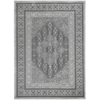 Everest Iris Gray Traditional Oriental Area Rug - Bed Bath & Beyond ...