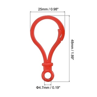 Plastic Lobster Clasps, Claw Snap Hooks for Keychains DIY Red, 48Pcs ...