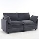 Modular Sofa, Velvet Large U-Shaped Couch Comfy Upholstered 2-Seat Sofa ...