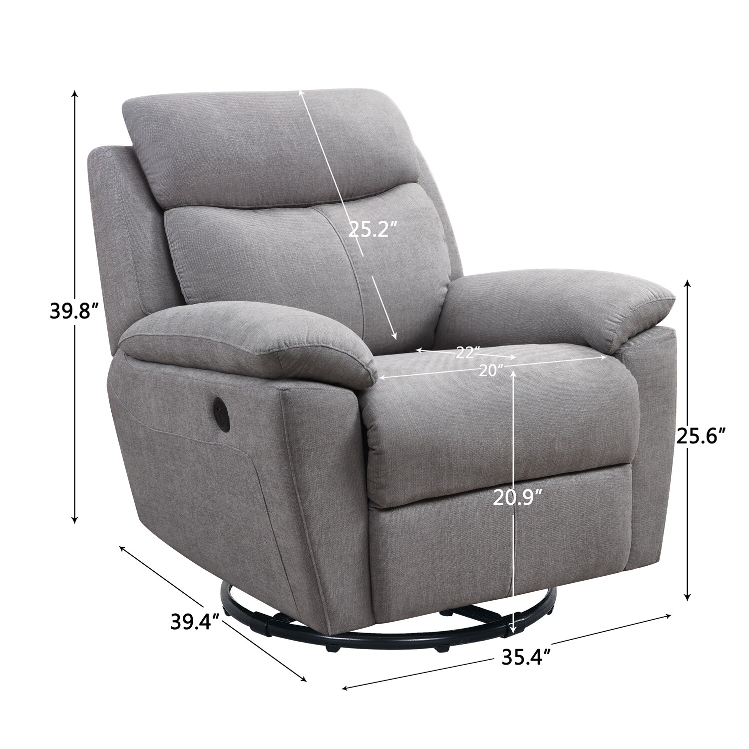 Mars swivel recliner chair store