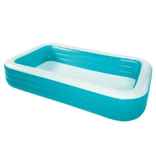 Blue Inflatable Rectangular Family Swimming Pool - Bed Bath & Beyond ...