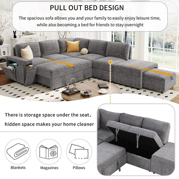 Gray l shaped sectional store