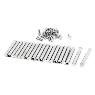Unique Bargains 8mm x 55mm Stainless Steel Standoff Pins Screw Glass ...