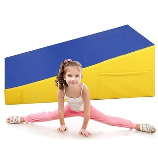Incline Wedge Ramp Gymnastics Mat - 37'' x 23'' x 14''（L x W x H） - Bed ...