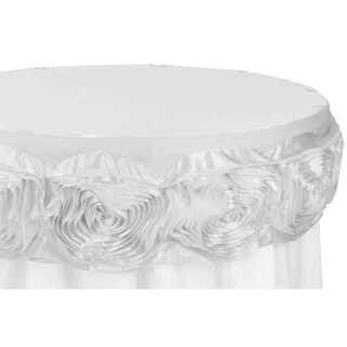 1 Pc, 14Ft Large Rosette Table Trim with Velcro - White - Bed Bath ...