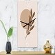 Designart 'Abstract Terracotta Sun & Moon With Tropical Leaf' Modern ...