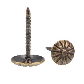 Upholstery Nails Tacks 11mm Head Dia Round Thumb Push Pin Bronze Tone ...