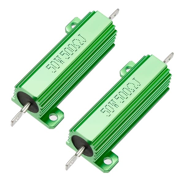 50W 500 Ohm Aluminium Housing Chassis Mount Wirewound Power Resistor ...