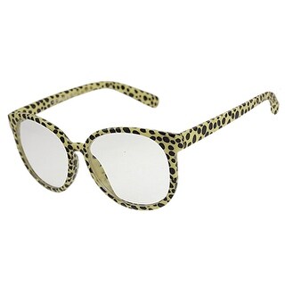 Animal Print Yellow Black Plastic Frame Lady Spectacles - Bed Bath ...