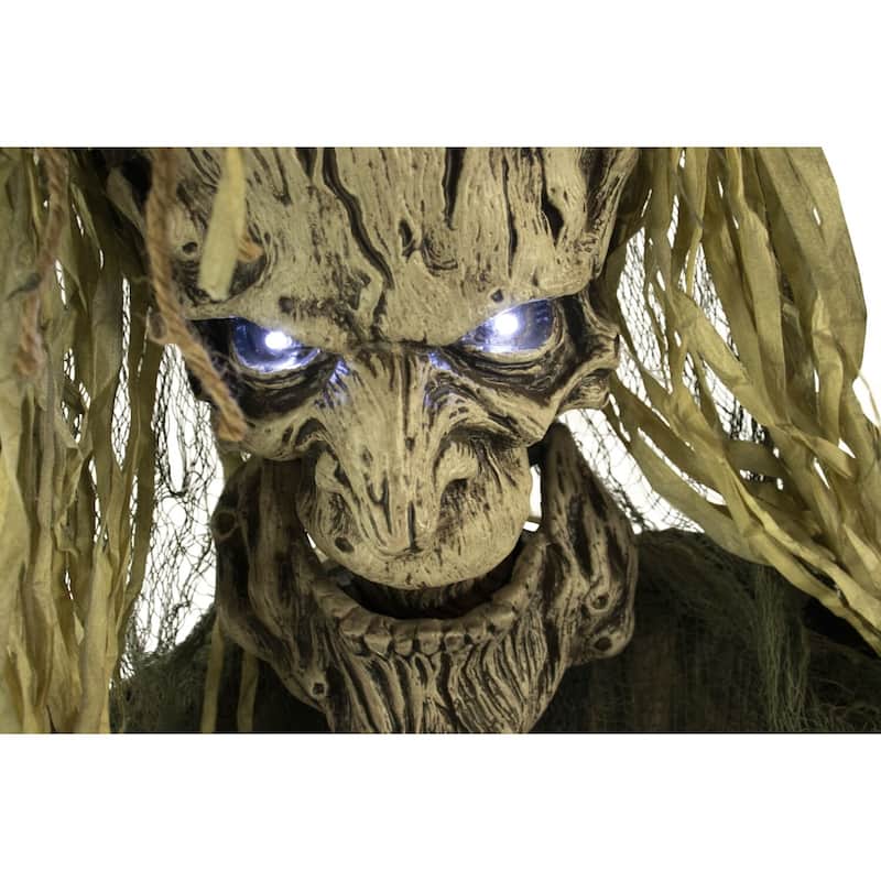 Haunted Hill Farm Life-Size Animatronic Tree Man, Indoor/Outdoor ...