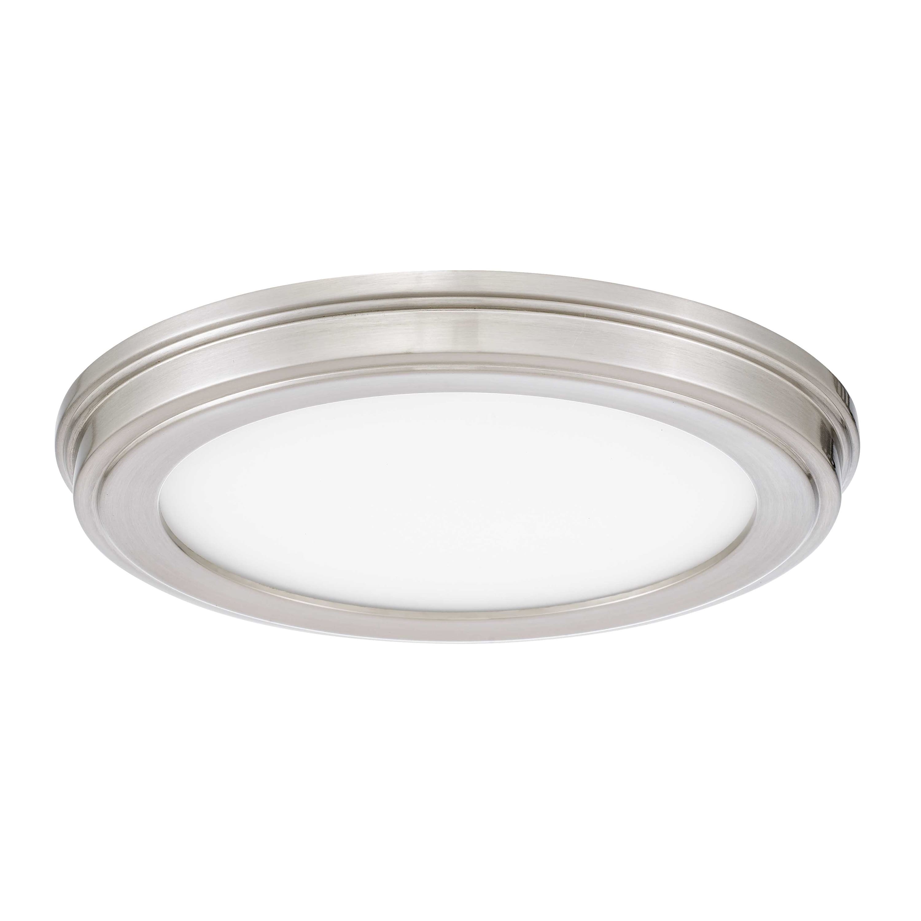 Jupiter 13 in. Brushed Steel LED Ceiling Flush Mount - 2 Pack - On Sale ...