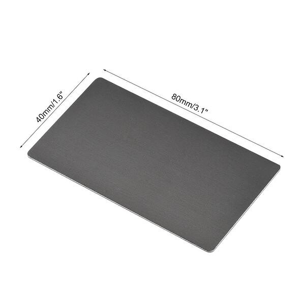 Blank Metal Cards Anodized Aluminum Plate for DIY Laser Engraving - Bed ...