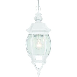 Volume Lighting 1-Light White Outdoor Lantern Pendant - N/A - Bed Bath ...