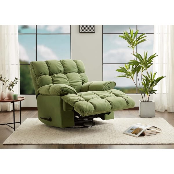 Oversized Recliner Chair, 360 Degree Swivel Cushion Back Recliners with ...