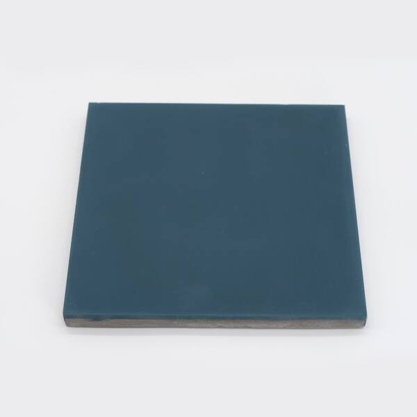 Handmade Solid Color in Navy Blue Cement Tile, Pack of 12 (Morocco ...