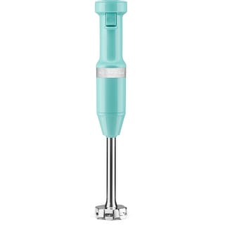 KitchenAid Corded Variable-Speed Immersion Blender in Aqua Sky with ...
