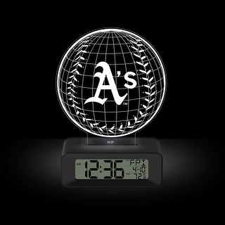 Game Time MLB Oakland AS Color-Changing Led 3d Illusion Alarm Clock ...