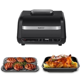 7-in-1 Indoor Electric Grill Air Fryer Family Large Capacity Pizza and ...