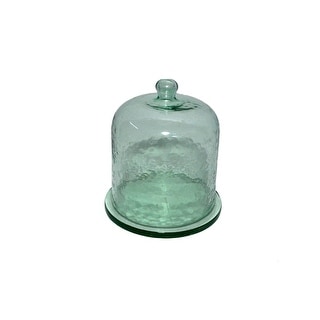 Cake Recycled Glass Dome w/Plate Dia 6" Light Green - Bed Bath & Beyond ...