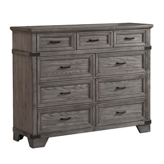 Forge Brushed Steel 9-drawer Dresser - Bed Bath & Beyond - 30334268
