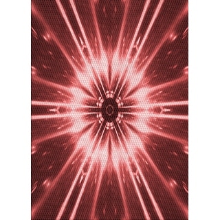 Ahgly Company Machine Washable Transitional Cranberry Red Area Rugs ...