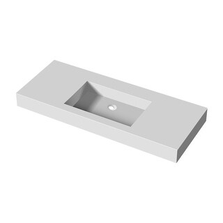 Solid Surface Single Basin with Non-Slip Design(No Faucet) - N/A - Bed ...