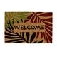 George Towne Living-OVERSIZED-24x36 Outdoor Coir Mat-Welcome Palm ...