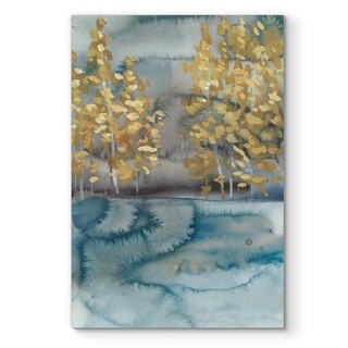 Golden Trees II -Premium Gallery Wrapped Canvas - Bed Bath & Beyond ...