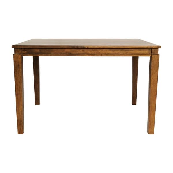 Classic Wood Dining Table with Offset Tapered Legs - Bed Bath & Beyond ...
